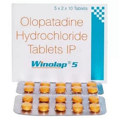 Olopatadine Hydrochloride Tablet 1 X 10 Tablets Treatment Winolap 5