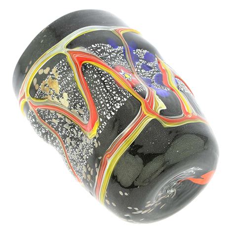 Murano Glass Drinking Glasses Modern Art Murano Glass Tumbler Black