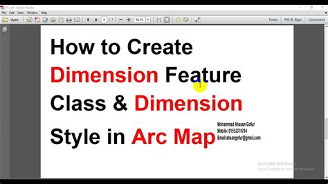 How To Create Dimension Feature Class And Dimension Style In Arc Map Youtube