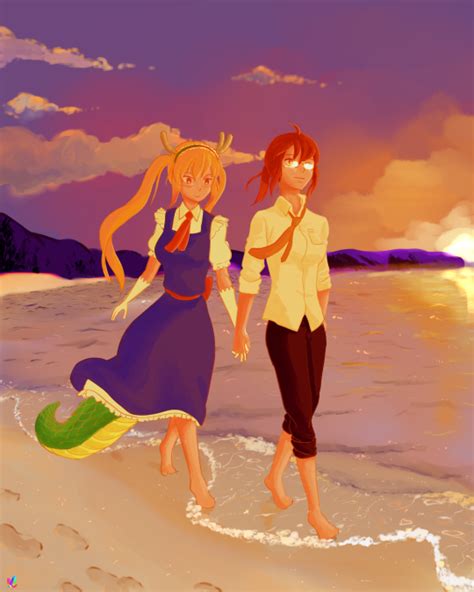 Kobayashi X Tohru On Tumblr Miss Kobayashi S Dragon Maid Kobayashi Anime