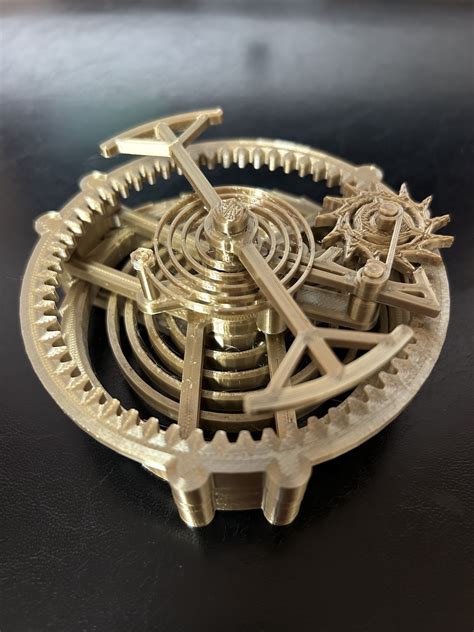 3d Printer Full 3d Printed Tourbillon No Metal Axis No Bearings No