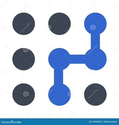 Pattern Lock Icon Stock Vector Illustration Of Access 274945034