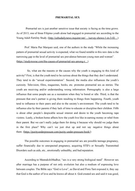 412261603 Pre Marital Sex Concept Paper Premarital Sex Premarital Sex