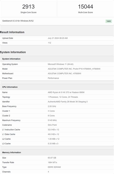Latest AMD Ryzen AI HX Strix APU Leak Shows Incredible Single Core Performance