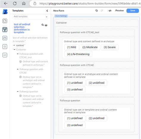 Bug In Export Of Ordinal Texts Defined In Templates Archetype