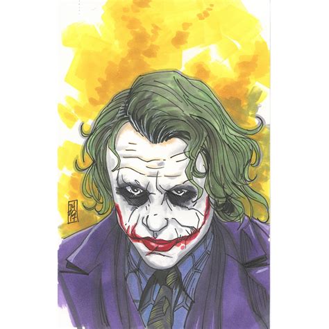 Tom Hodges The Joker Heath Ledger The Dark Knight Signed Original