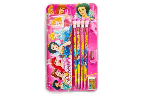 Buy Princess Metal Pencil Box With Pencil Eraser Sharpener And Pencil