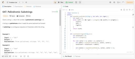 Krushna Kanta Rout On Linkedin Solved Palindromic Substrings Leetcode