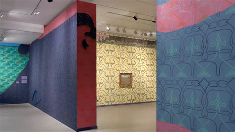 Laura Owens Covers Vincent Van Gogh Exhibition In Handmade Wallpaper