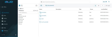 Hue User Interface Overview Adh Arenadata Docs