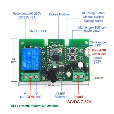Tuya Zigbee Electric Relay Intelligent Switch Module Circuit Relays ...