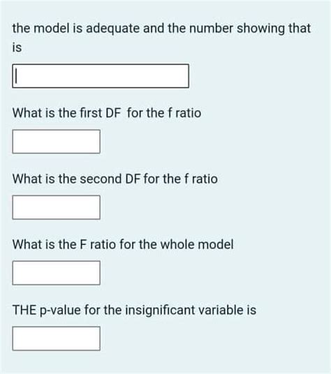 Solved Term Coef Se Coef T Value P Value Vif Constant 4898