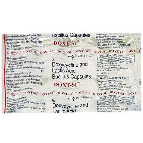 Doxt Sl Capsule 10s Price Uses Side Effects Composition Apollo