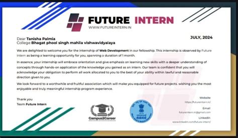 Tanisha Palmia On Linkedin Internship Careerjourney Newchapter