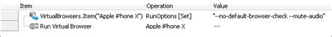 Specifying Additional Parameters For Mobile Browser Emulator