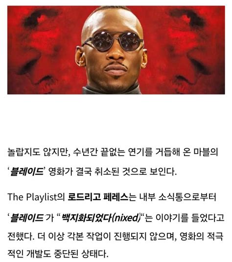 블레이드는 앞으로도 나 하나뿐이다 영화 Tv 에펨코리아