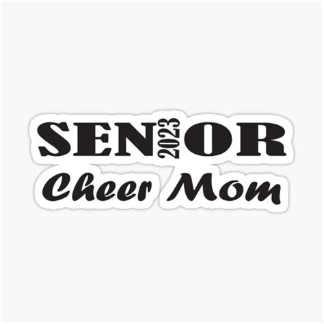 Senior Cheer Mom Cheerleader Parent Class Of Senior Sticker For Sale By