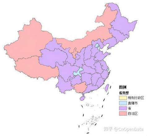 公共数据 Cnopendata中国行政区划shp数据 知乎