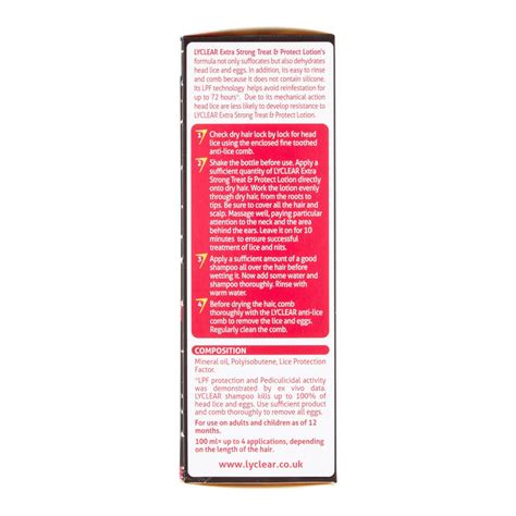 Lyclear Extra Strong Treat And Protect Lotion 100ml Effective Lice