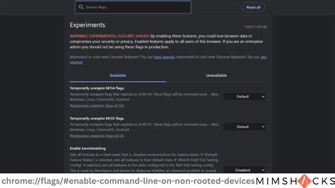How To Use Chrome Flags Enable Command Line On Non Rooted Devices To