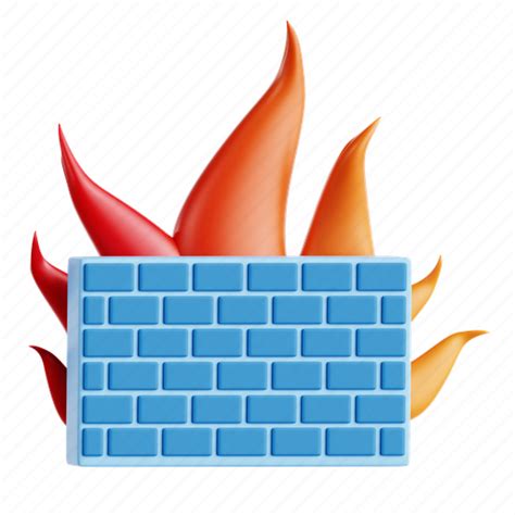 Firewall Cyber Security Cyber Security 3d Icon 3d Illustration 3d
