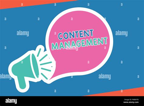 Handwriting Text Writing Content Management Concept Meaning Process That Collects Manage And