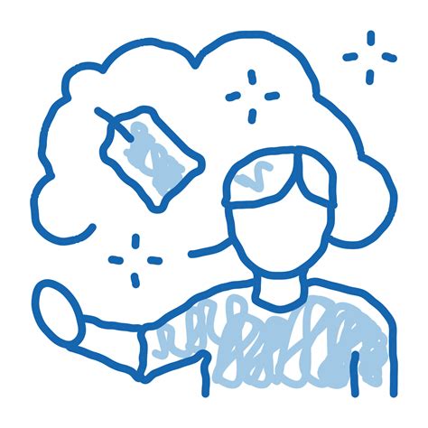 Human Dream Label Price Doodle Icon Hand Drawn Illustration 17768614