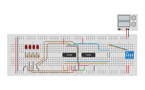 Circuit Design 2 To 4 Decoder Tinkercad