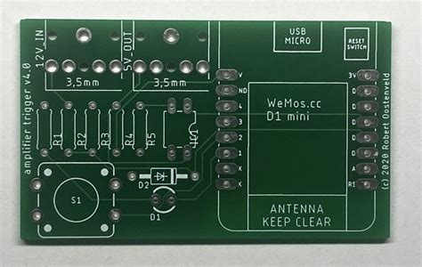 12 Volt Trigger For Audio Amplifier Pcb Version Robert Oostenveld S Blog