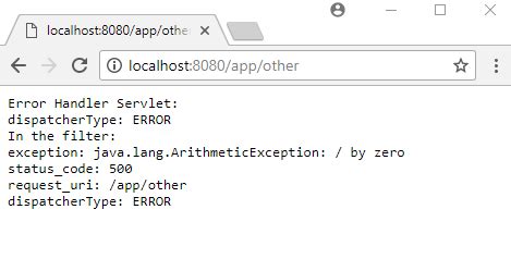 Servlet Applying Filter Based On DispatcherType