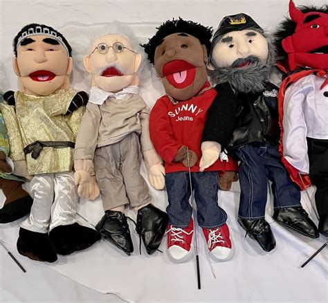 Sunny Toys 28 In Puppets Lot Of 8 Including Prince Biker And More