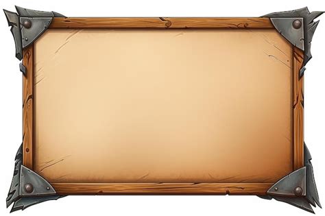 Premium Photo A Wooden Frame With A Torn Edge