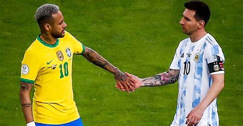 Messi Consoles Neymar After Copa America Final Video Copa America