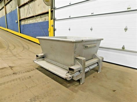 Stainless Hopper W Pneumatic Slide Out Bottom Gate For Sale Surplus