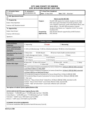 Fillable Online Situation Information As A Snapshot In Time For Use By