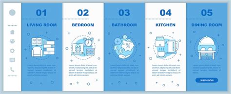 Premium Vector Interior Design Onboarding Mobile Web Pages Vector Template Responsive