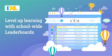 Level Up Learning With School Wide Leaderboards Ixl Official Blog