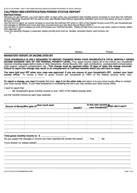 Calfresh Application Form Printable Printable Form 2024