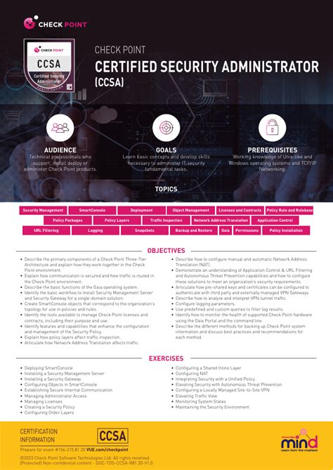 Course Overview Certified Security Administrator Ccsa R8120 Check Point Software