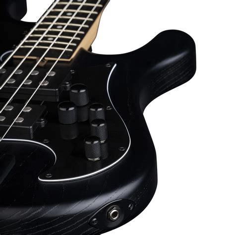 Dean Hillsboro Select Black Satin 4 String Bass Guitar Bundle Total
