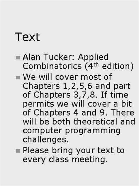 MATH 310 FALL 2003 Combinatorial Problem Solving Mo