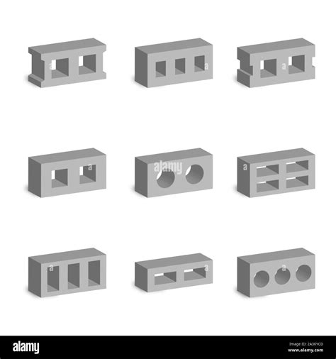Cinder Block Foundation Stock Vector Images Alamy