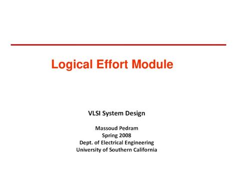 Pdf 3 Logical Effort Module Dokumentips