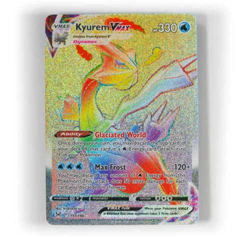 Pokemon Kyurem Vmax 197196 Swsh Lost Origin Secret Rare