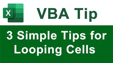Shashi Kanth On Linkedin 3 Simple Tips For Looping Cells In Vba For Excel