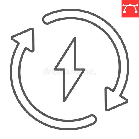 Renewable Energy Line Icon Stock Illustration Illustration Of
