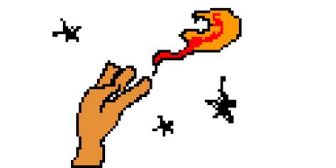 Firework Bending Pixel Art