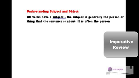 What Is The Difference Between The Subject And The Object Part