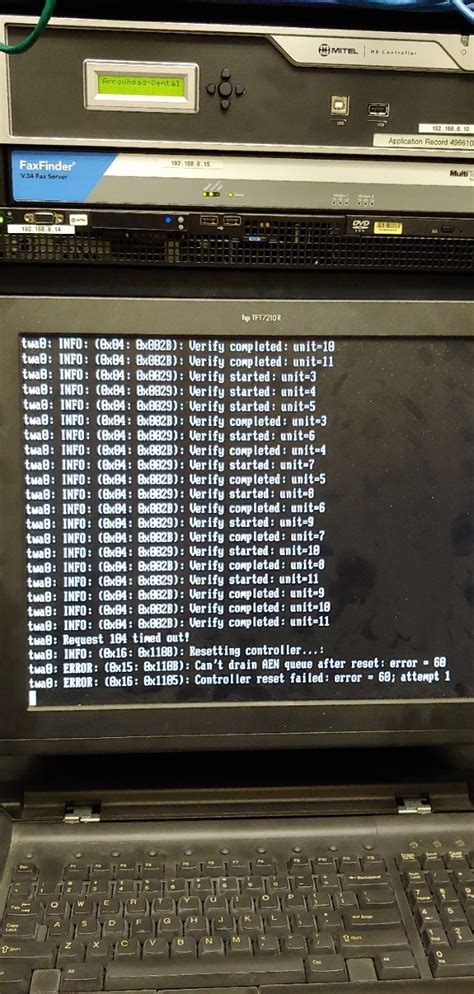 solved freenas hanging every 1 2 weeks with error 60 can t drain aen