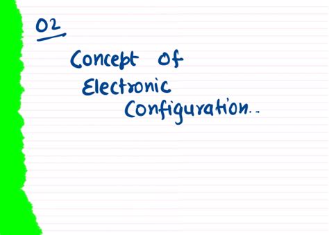 Electronic Configuration General Formula